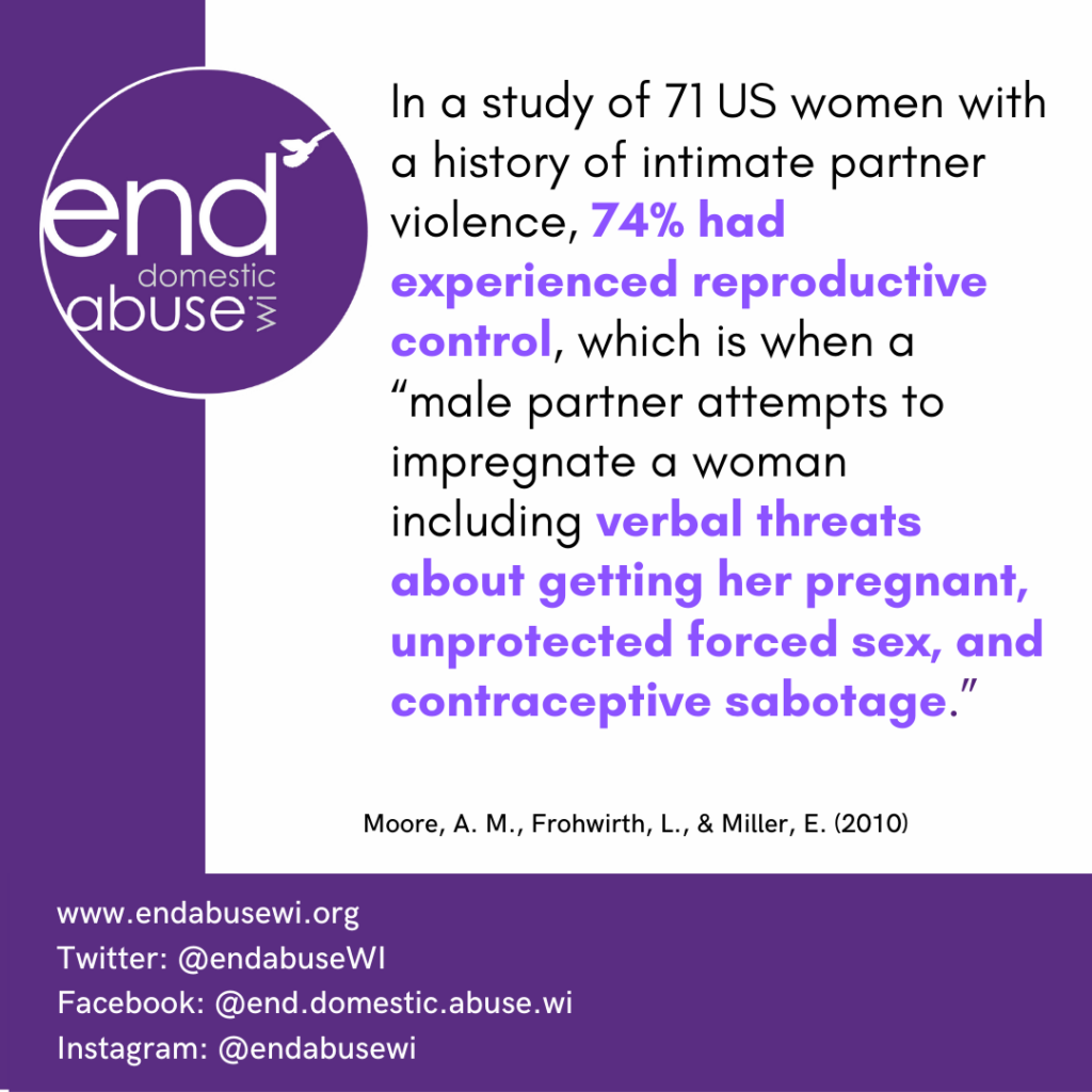 Reproductive Justice - End Domestic Abuse Wisconsin